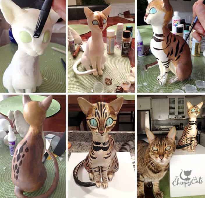 Caturday Art: The Making of Sarabi the Cat Sculpture